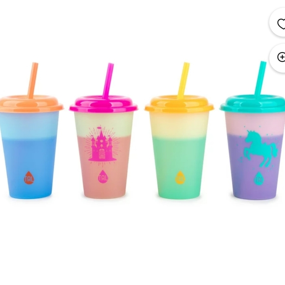 Tal | Dining | 8 Tal Kids Dreamer Color Changing Cups 2 Fl Oz Pink 4 ...